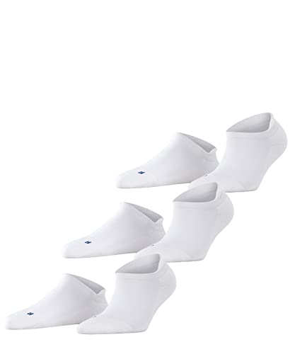 FALKE Unisex Cool Kick 3-Pack Sneaker Socks, Breathable, Cooling Effect, Polyester, Ankle, Everyday Casual, White (White 2000), 10.5-11.5, 3 Pairs