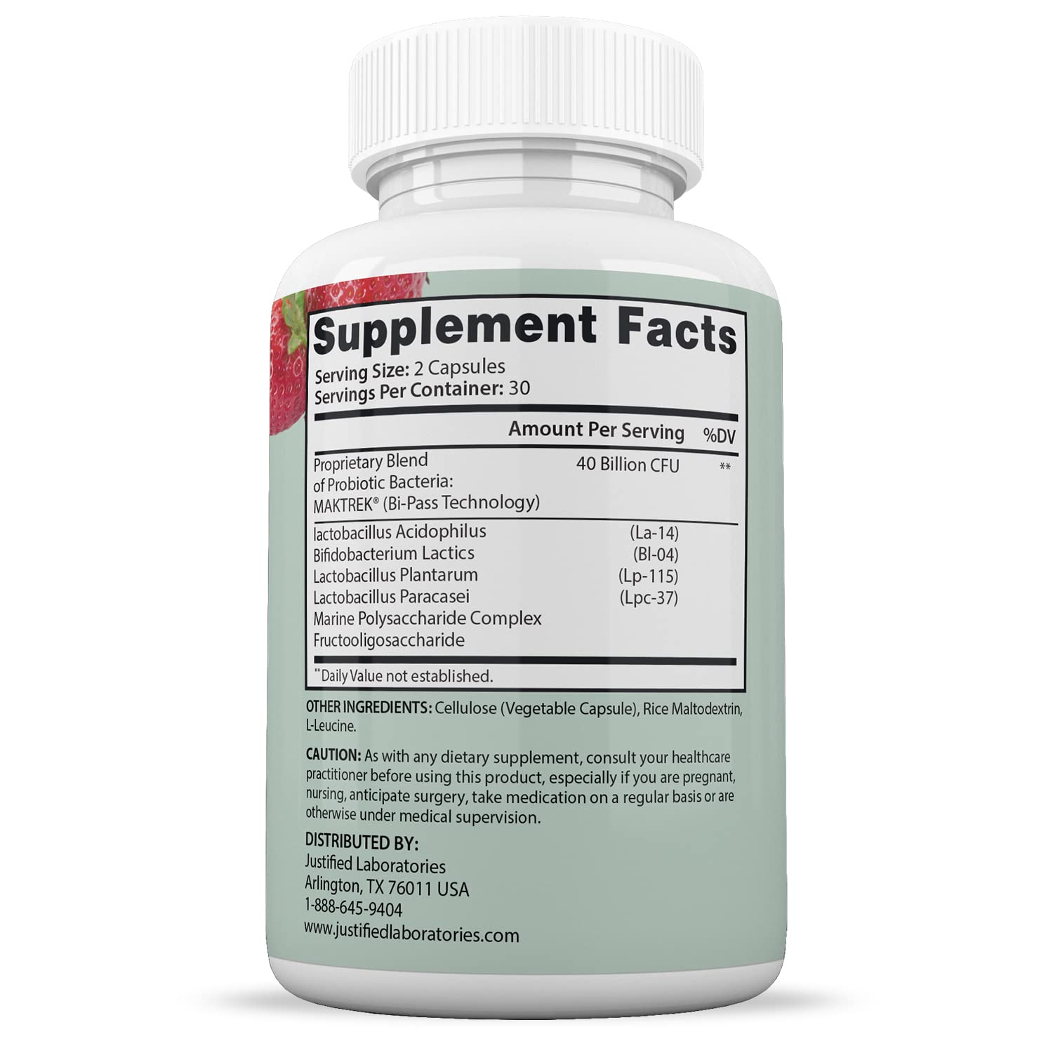 Justified Laboratories (10 Pack) Prodentim Max 40 Billion CFU Oral Probiotic Supports Strong Healthy Gums Teeth Bad Breath 600 Capsules