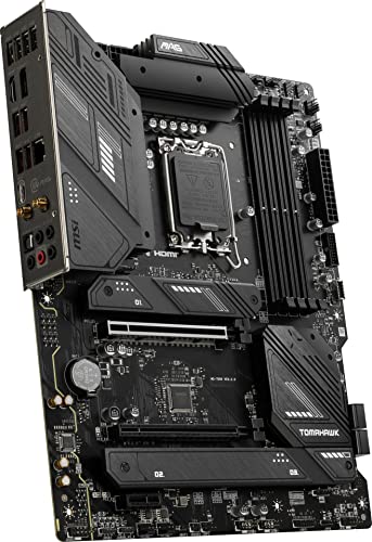 MSI MAG B760 Tomahawk WiFi Gaming Motherboard (Supports 12th/13th Gen Intel Processors, LGA 1700, DDR5, PCIe 5.0, M.2, 2.5Gbps LAN, USB 3.2 Gen2, Wi-Fi 6E, ATX)