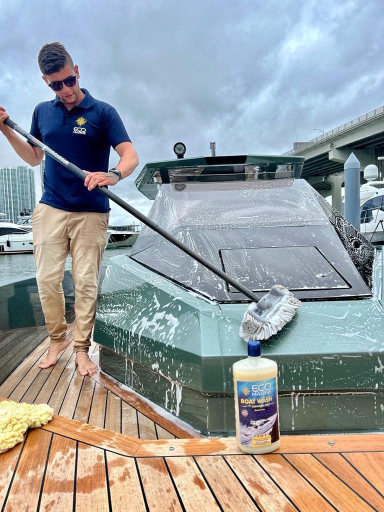ECO MARINE Premiun Boat Wash with Carnauba Wax, 32 fluid ounces