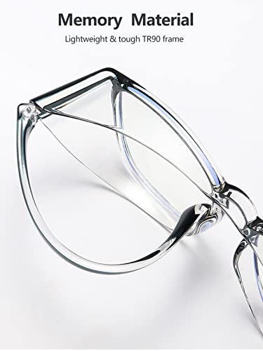 Feaglo Safety Glasses, Anti Fog Safety Goggles for Women Men, Blue Light Blocking with Clear Lens, 4Pack Stylish Eye Protection Glasses with side Shield
