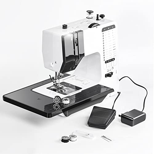 Simfelice Sewing Machine 38 Stitch Applications Electric Mini Sewing Machine for Beginners with LED Light & Extension Table Perfect Kids Sewing Machine for DIY Sewing Projects Stitching Machine for Home