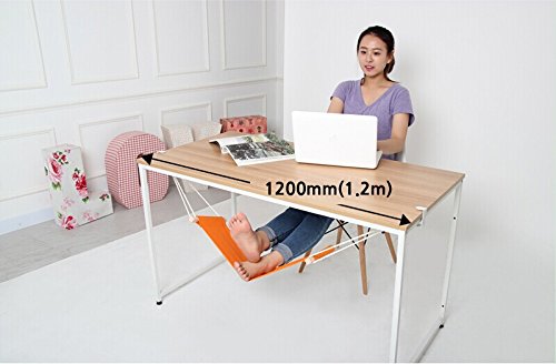 Home-Organizer Tech Portable Adjustable Foot Hammock for Corner Desk Office Foot Rest Mini Under Desk Foot Rest Hammock for Home, Office, Airplane, Travel, Study and Relaxing (Dark Blue)