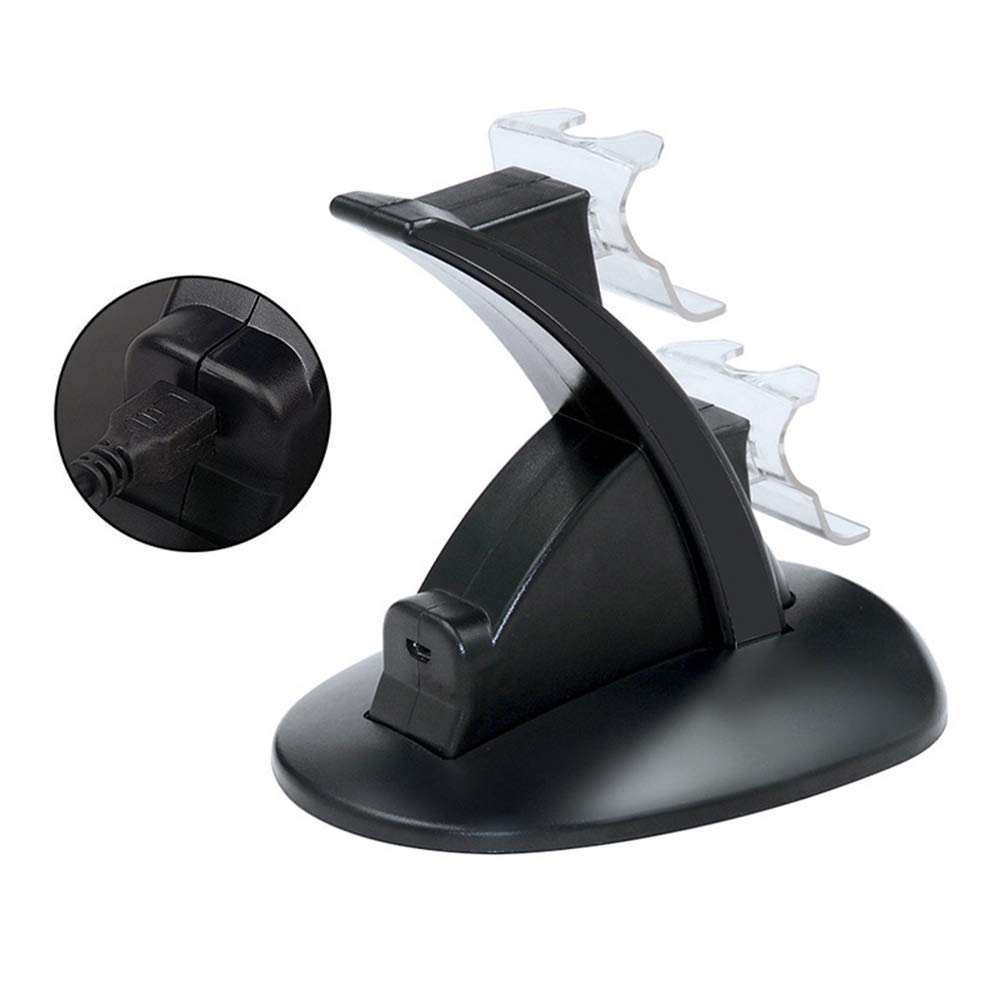 Dual Charging Station for Xbox One/One S Controller, Charger Stand, Charging Dock for Xbox One (S) Controller with USB Cable Cord