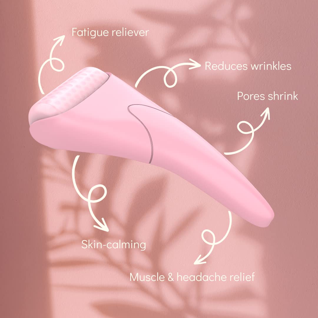 Ice Roller For Face | Ice Roller, Face Roller, Ice Face Roller | Face Ice Roller, Face Roller Skin Care | Facial Roller, Ice Roller For Face & Eye Puffiness Relief | Facial Ice Eye Roller (Pink)