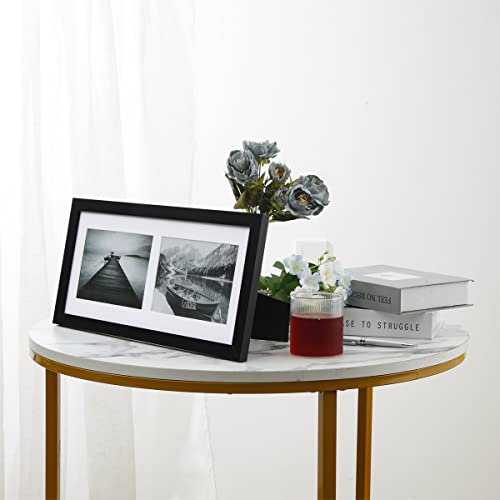 UMICAL 5x7 Picture Frame bundle with 8x8 Picture Frames Set of 2 Display 6x6 or 4x4 Pictures with Mat
