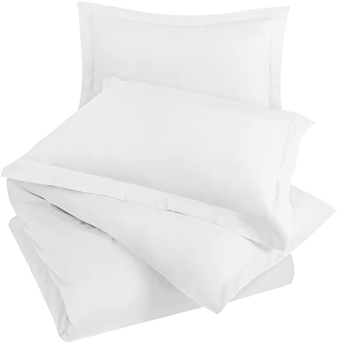 Utopia Bedding Duvet Cover Full Size Set with 2 Pillow Shams, 3 Pieces Comforter Cover with Zipper Closure, Ultra Soft Brushed Microfiber, 80 X 90 Inches (White)