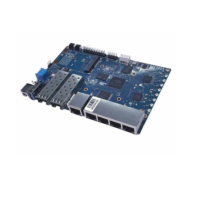 Generic Banana Pi BPI R3 Router Board with MediaTek MT7986 Quad Core ARM A53 + MT7531A Chip Design,2G DDR RAM,8G eMMC Flash Onboard