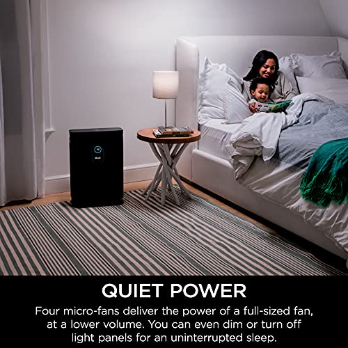 Shark HE402 Air Purifier 4 True HEPA Cleans up to 1000 Sq. Ft., Captures 99.98% of Particles, dust, allergens, Smoke, 0.1β0.2 microns, Advanced Odor Lock, Quiet, 4 Fan, Charcoal Gray