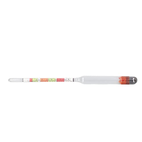 Hydrometer Tool, Easy Reading Beer Meter Glass High Accuracy Wide Application for Office
