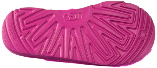 UGG Girls K Fluff Yeah Clog Slipper, Rock Rose, 6 Big Kid