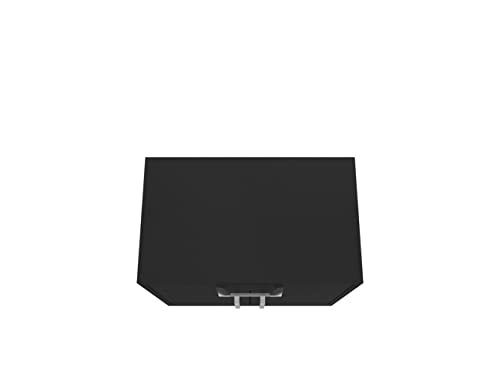 Manhattan Comfort Eiffel 3-Piece Storage Garage Set in Matte Black