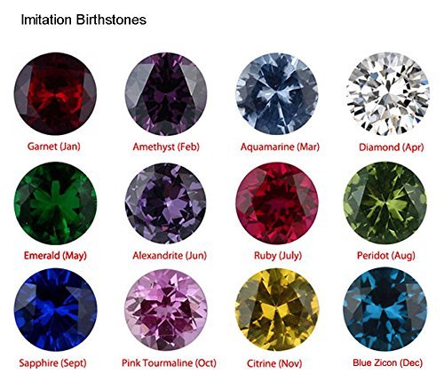 Family Mothers Ring 2 to 6 Birthstones 10k Yellow or White Gold