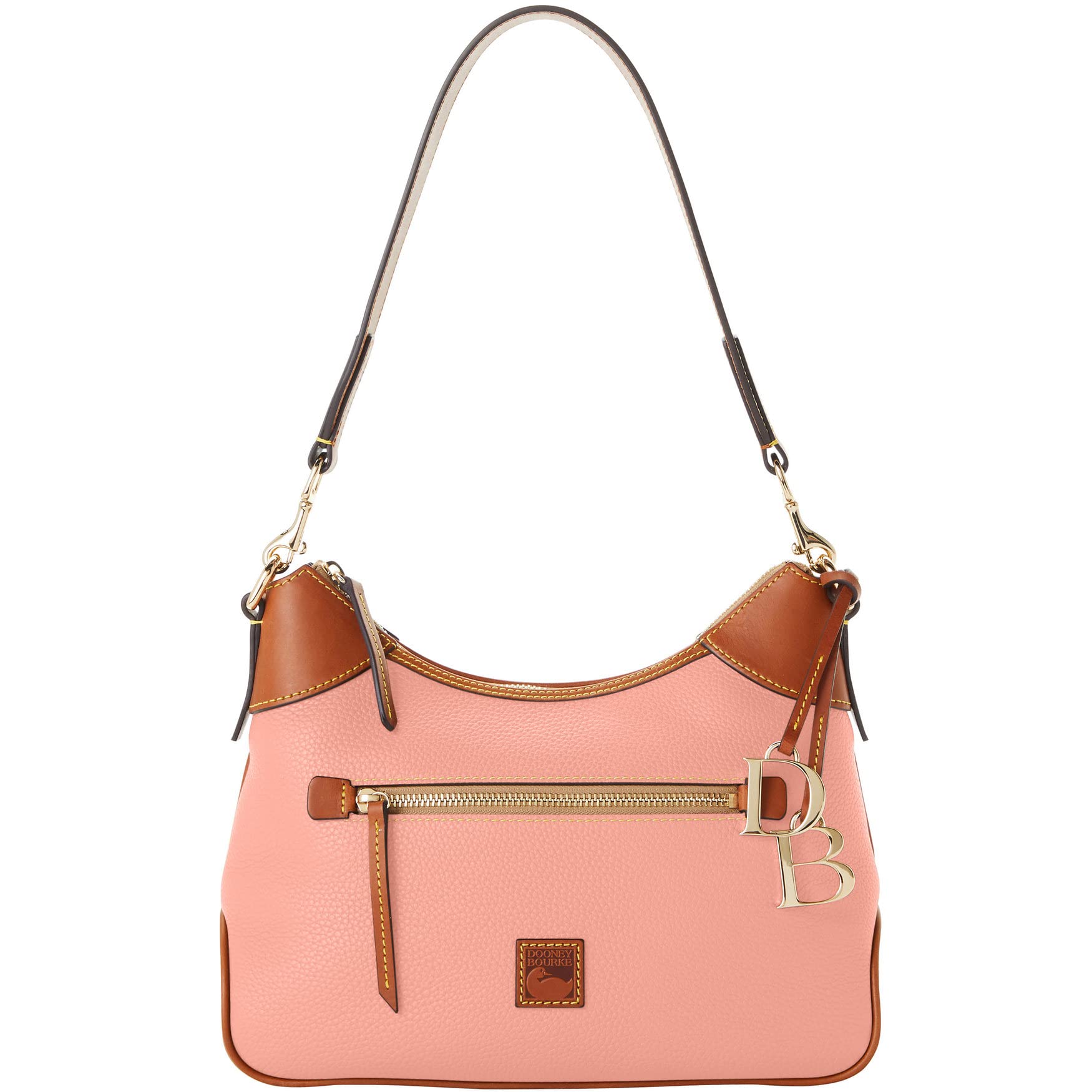 Dooney & Bourke Handbag, Pebble Grain Hobo Shoulder Bag - Pale Pink