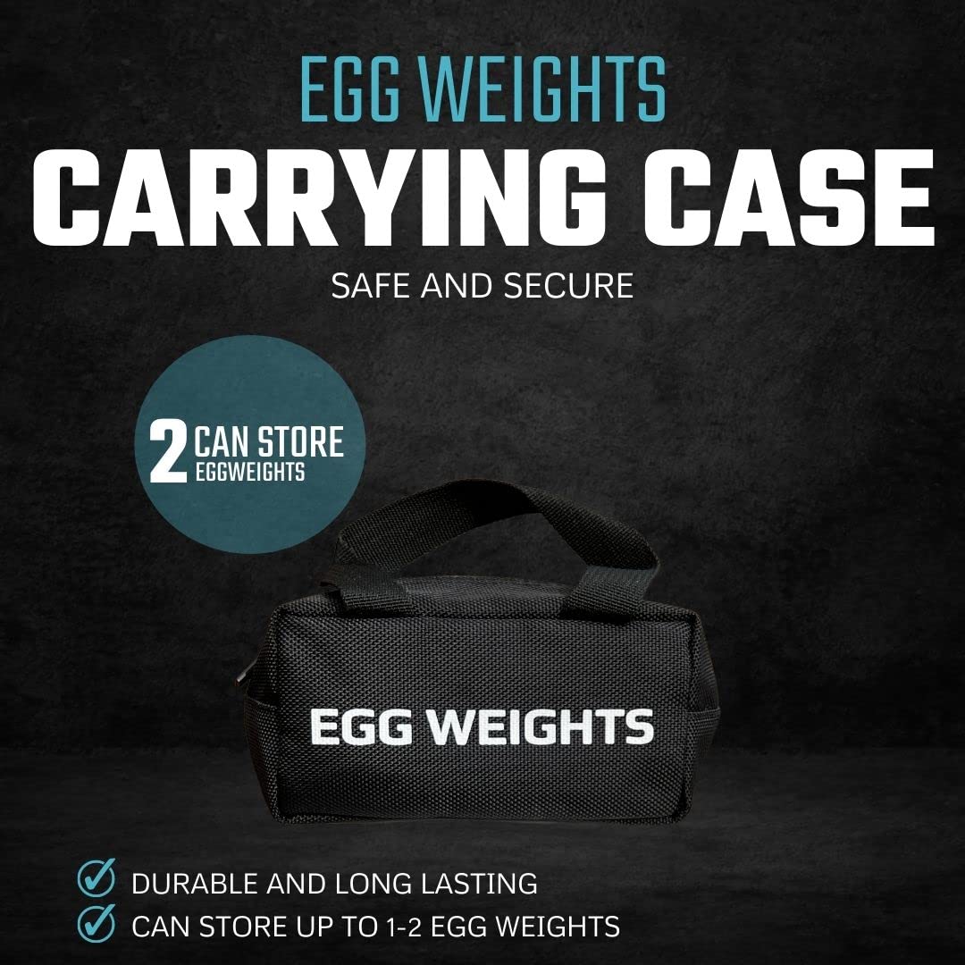 Egg Weights Black Carrying Bag, for Resistance Bands, for Massage Tools, Small Workout Equipment and More for Men and Women