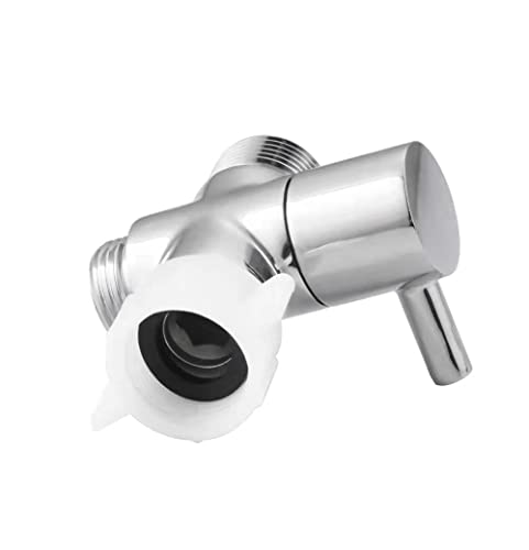 Hsmhose Bidet T Adapter with Shut off Valve,Metal T Valve for Bidet 7/8β X 7/8β X 1/2βor 3/8β,Tee Connector Bidet Attachment for Toilet