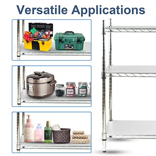 Shelf Liners for Wire Shelving - Wire Rack Pantry Shelf Liner - Set of 4-14 X 36 Inch - Plastic Shelf Mats for Wire Shelves