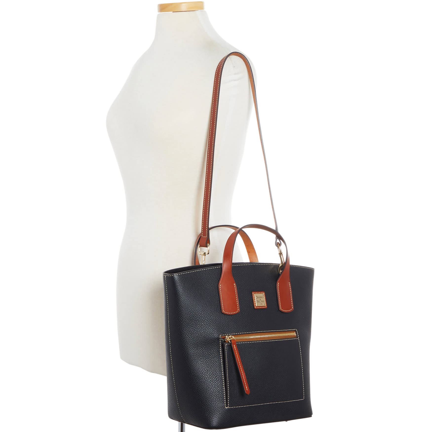 Dooney & Bourke Handbag, Pebble Grain Darla Shopper Tote - Black