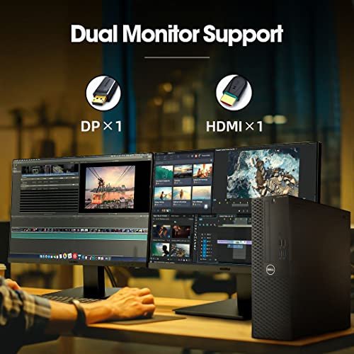 Dell OptiPlex 3050 Desktop Computers PC, Intel Core i5-7500 3.4GHz, 16GB Ram New 1TB M.2 NVMe SSD, Intel AX200 Built-in WiFi 6,Bluetooth 5.2, Refurbished Desktop, HDMI, Windows 10 Pro (Renewed)