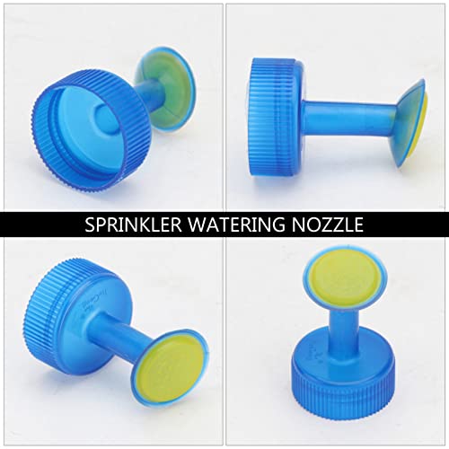 Hemoton 20pcs Water Bottle Cap Sprinklers Nozzle Plastic Bottle Watering Spout Portable Household Watering Sprinkler Heads for Seedlings Bonsai Vegetables Random Color