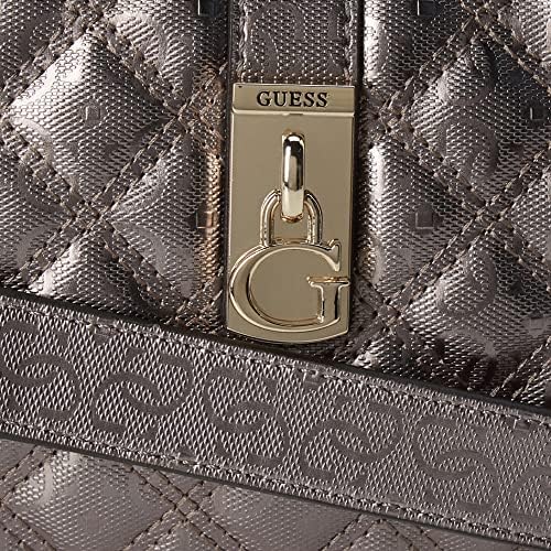 GUESS Womens Noelle Crossbody Camera Bag, Pewter, One Size US