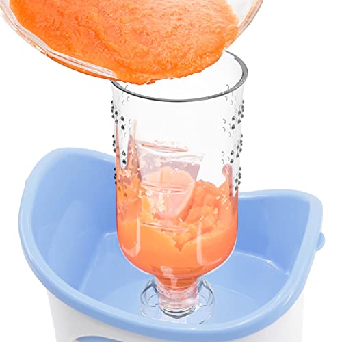 YEmirth Baby Food Maker with 10PCS Pouch, Squeezes Station Fresh Fruit Juice Puree Squeezer Reusable Storage Bags for Snacks Storage, Perfect Home Outdoor Camping Traveling(A1)