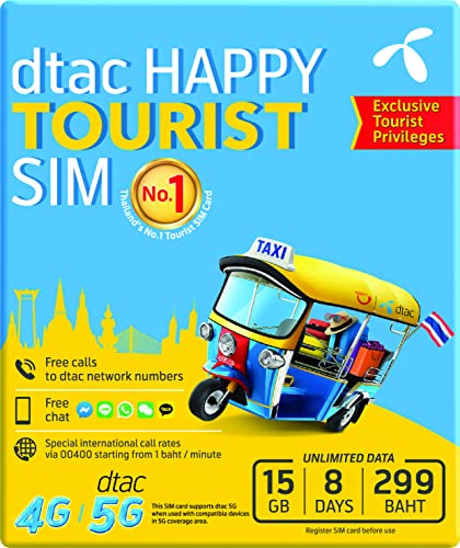 Thailand 3G/4G Prepaid Data Sim card/ăUNLIMITED Data 8 Daysă