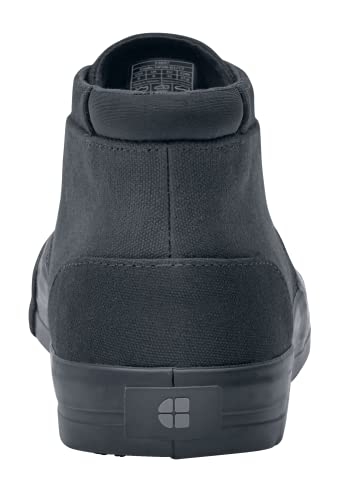 Shoes for Crews Cabbie II, Men's, Women's, Unisex Slip Resistant, Food Service Work Shoes, Black, Men's Size 10/ Women's Size 11.5