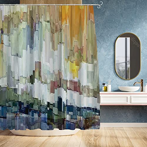 YEZEX Shower Curtain for Bathroom - Waterproof Polyester Fabric Shower Curtains for Modern Home Bathroom Decorations, Machine Washable 72"x78" (PaintingGraffiti)