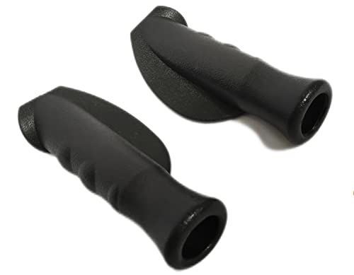 Universal Rollator Hand Grip,Replacement Parts for Rollator and Wheelchair,Universal Hand Grips Anatomical Pair for 4-Wheel rollator (1Pair(Left/Right),Black)