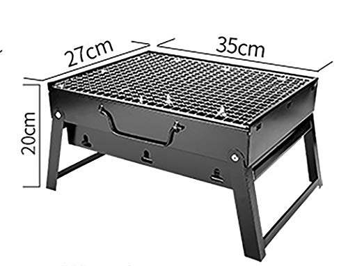 ITTA Portable Tabletop Notebook BBQ Grill, Outdoor Heavy-duty Folding Charcoal Picnic BBQ Grill.