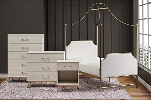 Little Seeds Monarch Hill Clementine White Nightstand, Ivory Oak