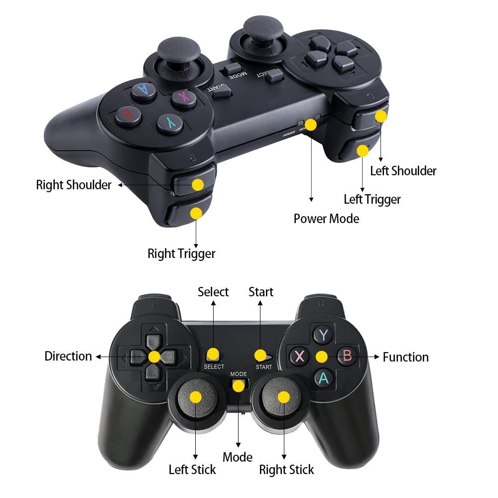 FRIGEDAEG TX3 Game Console with 50000+ Games ,Wireless Video Game Console for PC/TV/Projector,EmuELEC 4.3/Android 8.1/CoreELEC System 3 in 1, 4K HD Output,2.4G+5G Dual-Band WiFi. (128GB)