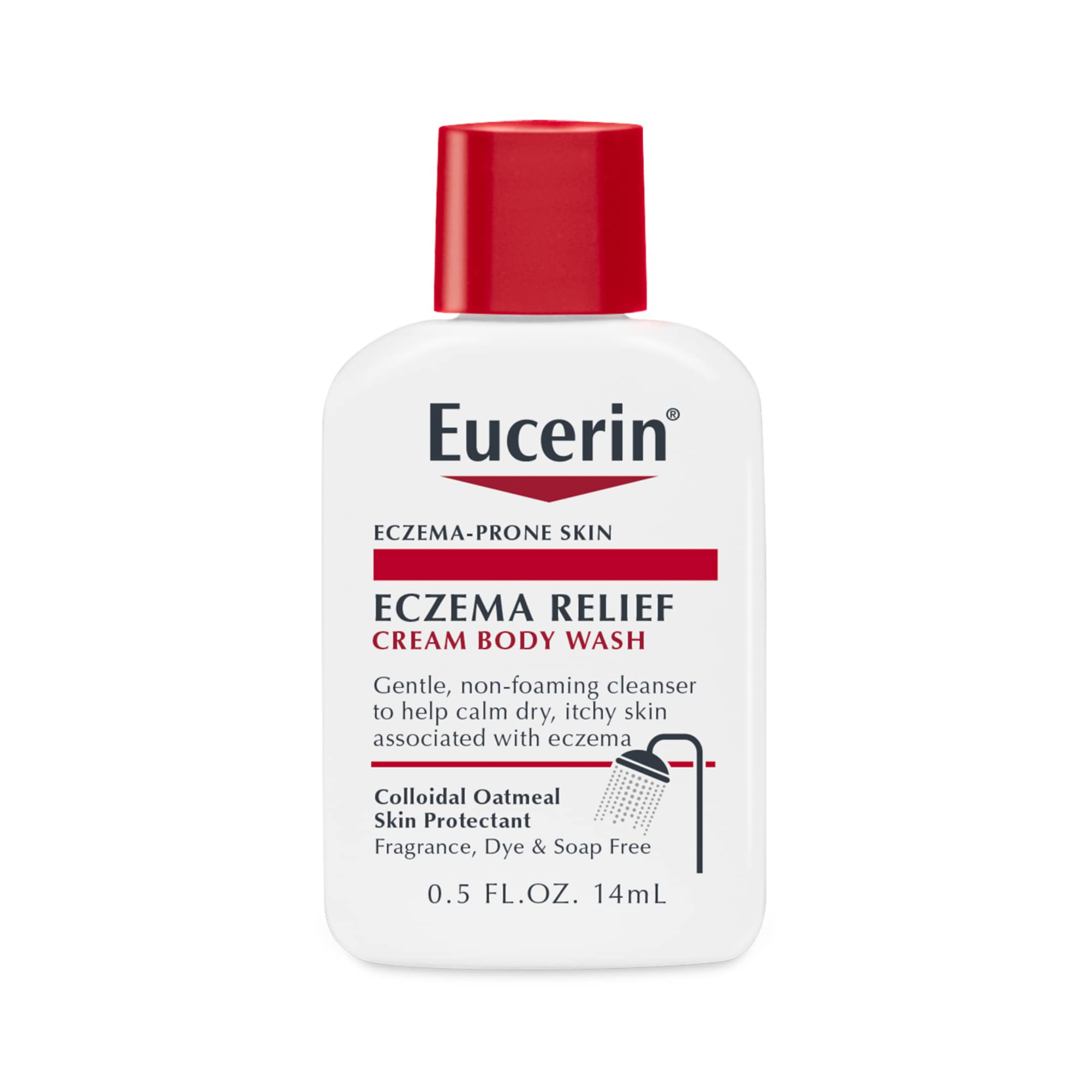 Eucerin Baby Eczema Eczema Baby Cream (5oz) Plus Trial Body Wash (.5oz), Baby Eczema Cream, Multipack