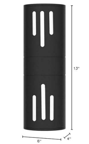Dusk to Dawn Sensor Outdoor Wall Sconce, Exterior Waterproof Wall Lantern Light Fixture, Up Down Wall Mount Lighting Matte Black Anti-Rust, E26 Socket Wall Lamp for Porch Doorway Garage, 2 Pack