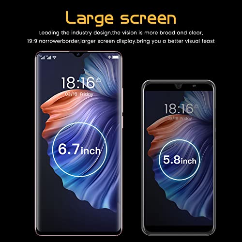 Unlocked Smartphone 6.7inch Cell Phone S22 Ultra 2+16GB HD Full Screen Straight Talk Phone Dual Sim Unlocked Boost Android Mobile Phone (Rose Gold)