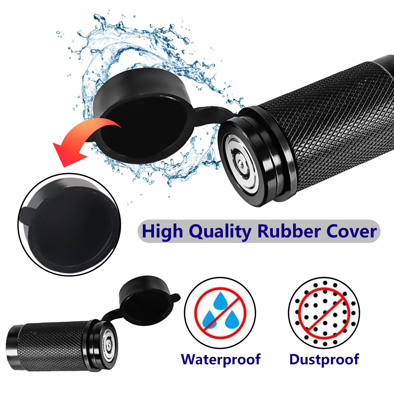 Funmit Trailer Hitch Lock Kit - Include 1/2" and 5/8" Dia Hitch Locking Pin - Fits 1.25, 2 and 2.5" Receivers - Compatible with Towing Trailer Truck Car Boat RV