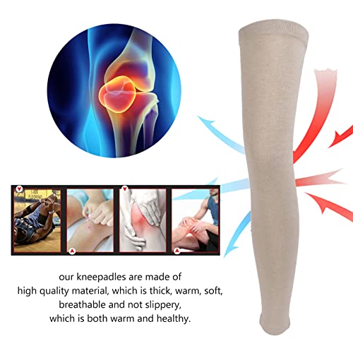 Emoshayoga Knee Warmer, Thick and Soft Prevent Arthritis Prevent Injuries Keep Warmer Wool Knee Sleeves for Ride Motorcycle