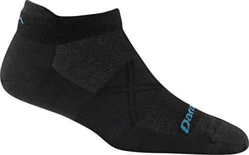 Darn Tough Vermont Women's Vertex Tab No Show Ultra-Light Cushion, Black, Small