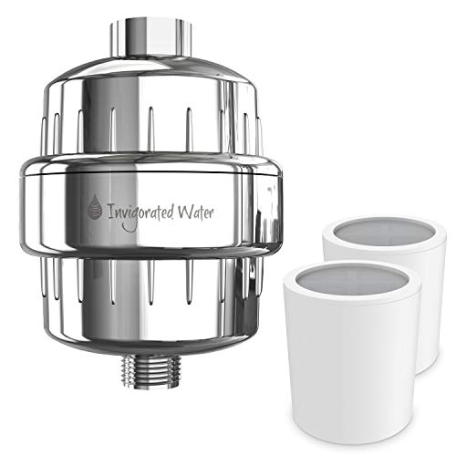 Invigorated Water Shower Water Filter - 15-Stage Hard Water Softener - Shower Water Softner - filtro regadera - Increases pH & ORP - Universal Fit - Lasts 6 Months - Invigorated Water - Shower Head