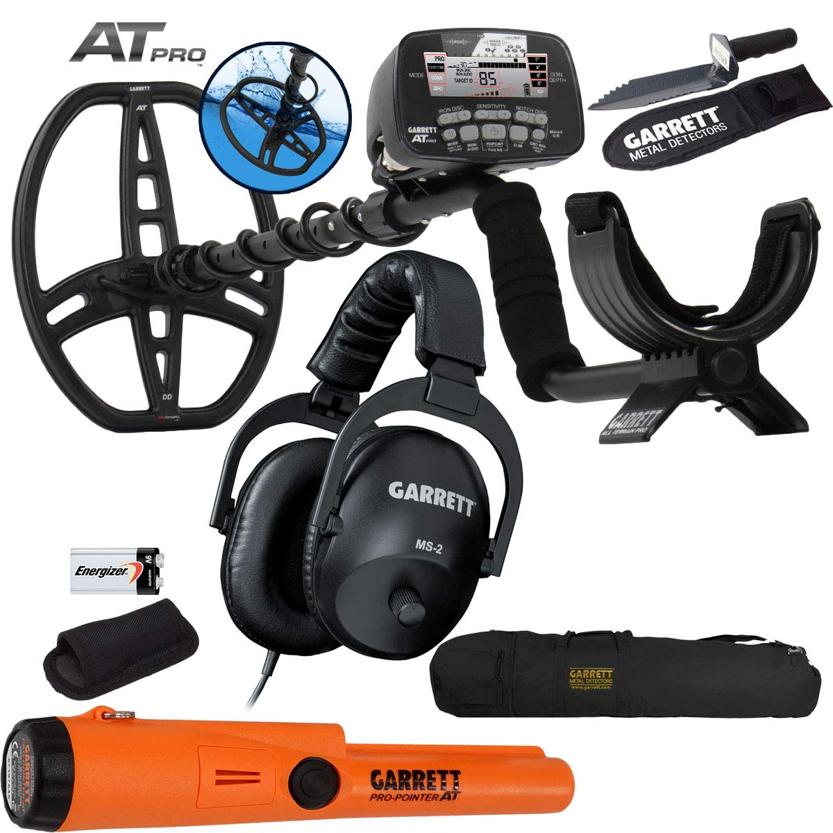 Garrett Hobby at PRO Metal Detector w/ Pro-Pointer at Pinpointer, Edge Digger, and Bag