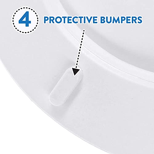 J&V Textiles Soft Round Toilet Seat With Easy Clean & Change Hinge, Padded (Hunter Green)*