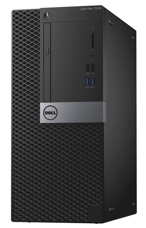 Dell Optiplex 7040 Tower Desktop Computer | Quad Core Intel i7 (3.4) 32GB DDR4 RAM 500GB PCIe M.2 NVMe + 2TB HDD| Windows 10 Professional New 22in LCD Monitor Home or Office PC (Renewed), Black