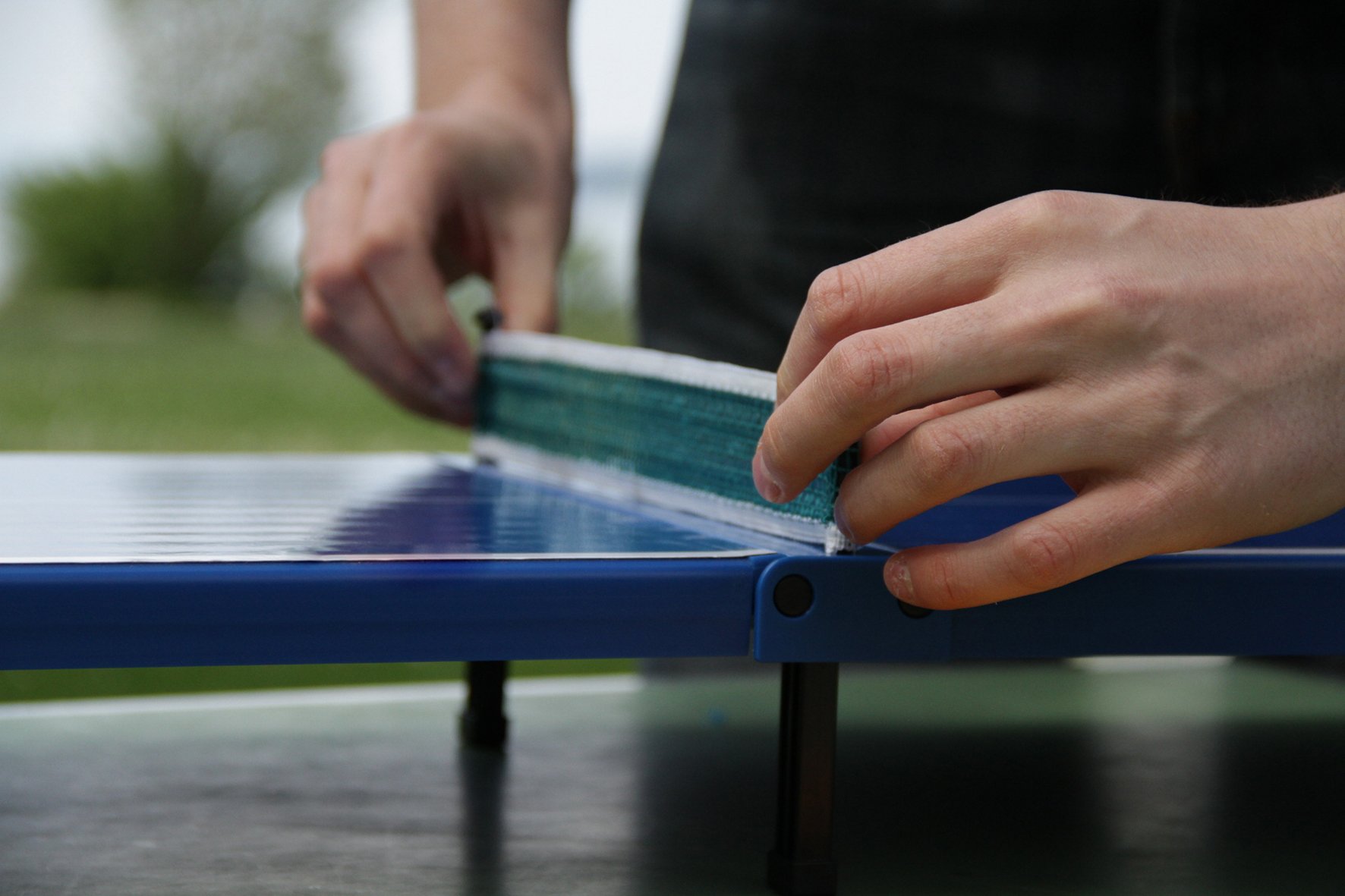 Donic-Schildkröt Mini Ping Pong Table, with 2 Bats and 1 Ball, Folding in a Briefcase, 838576