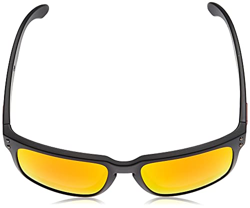 Oakley Men's OO9417 Holbrook XL Square Sunglasses, Matte Black/Prizm Ruby, 59 mm