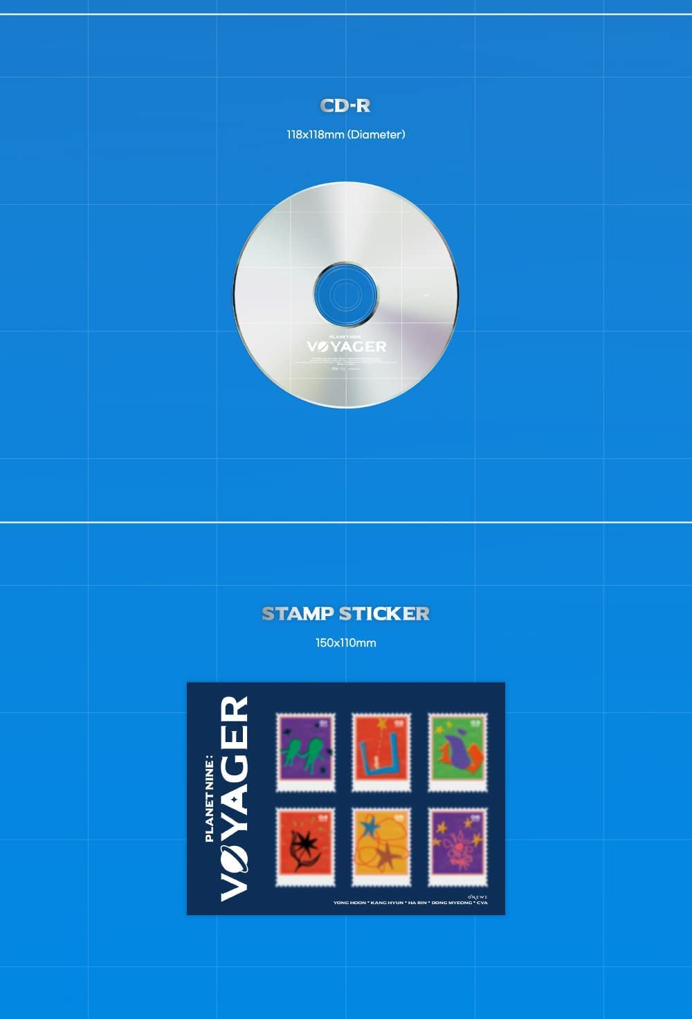 RBW ONEWE - Planet Nine : VOYAGER (2nd Mini Album) Album+Extra Photocards Set (CD Only, No Poster)
