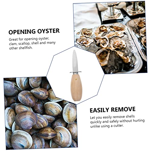 UPKOCH 1pc Consumption Knife Crab Opener Ar Multitool Oyster Opening Tool Cookies Cutter Kitchen Utensil Sets Household Tool Set Multifunctional Seafood Tool Kitchen Supply Wood Gadgets