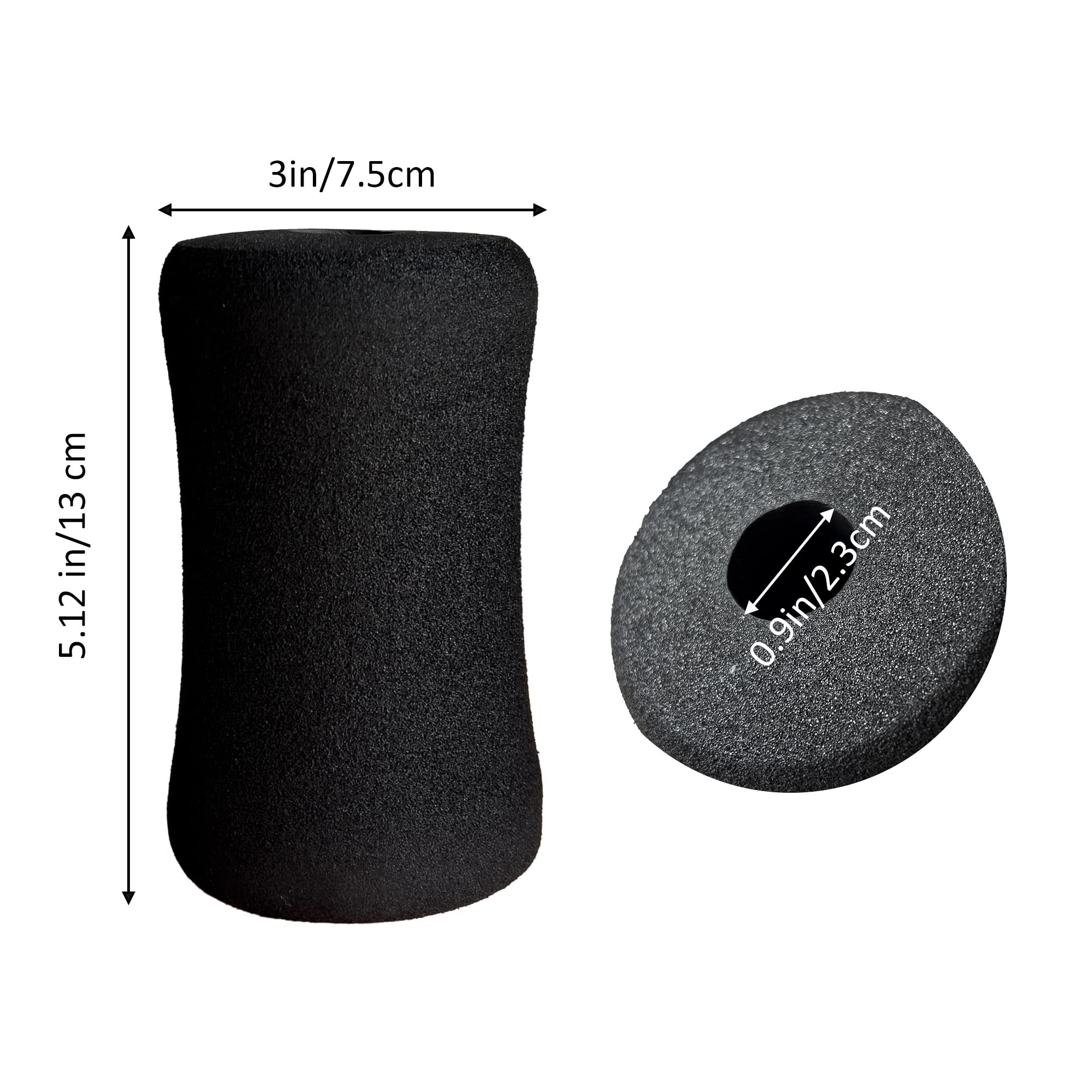 Foam Foot Pads Rollers Set of a Pair for Home Gym Exercise Machines Equipments (6.88x3.9x0.9inches(2 Count))