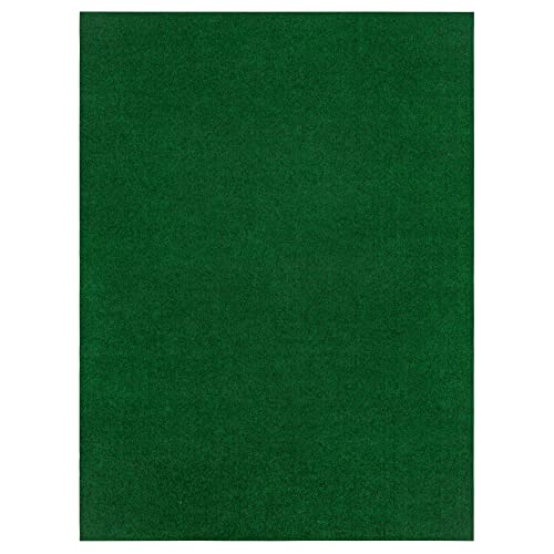 Mohawk Home Dilour Needlepunch Casual Solid Emerald Green 6' x 8' Area Rug
