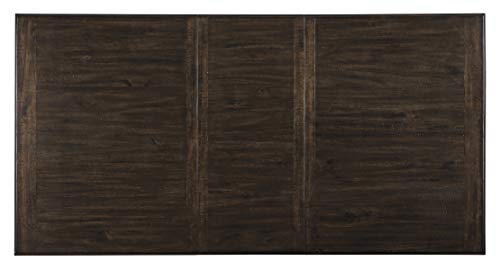 Signature Design by Ashley Rokane Rustic Farmhouse Dining Room Extension Table, Seats up to 8, Brown